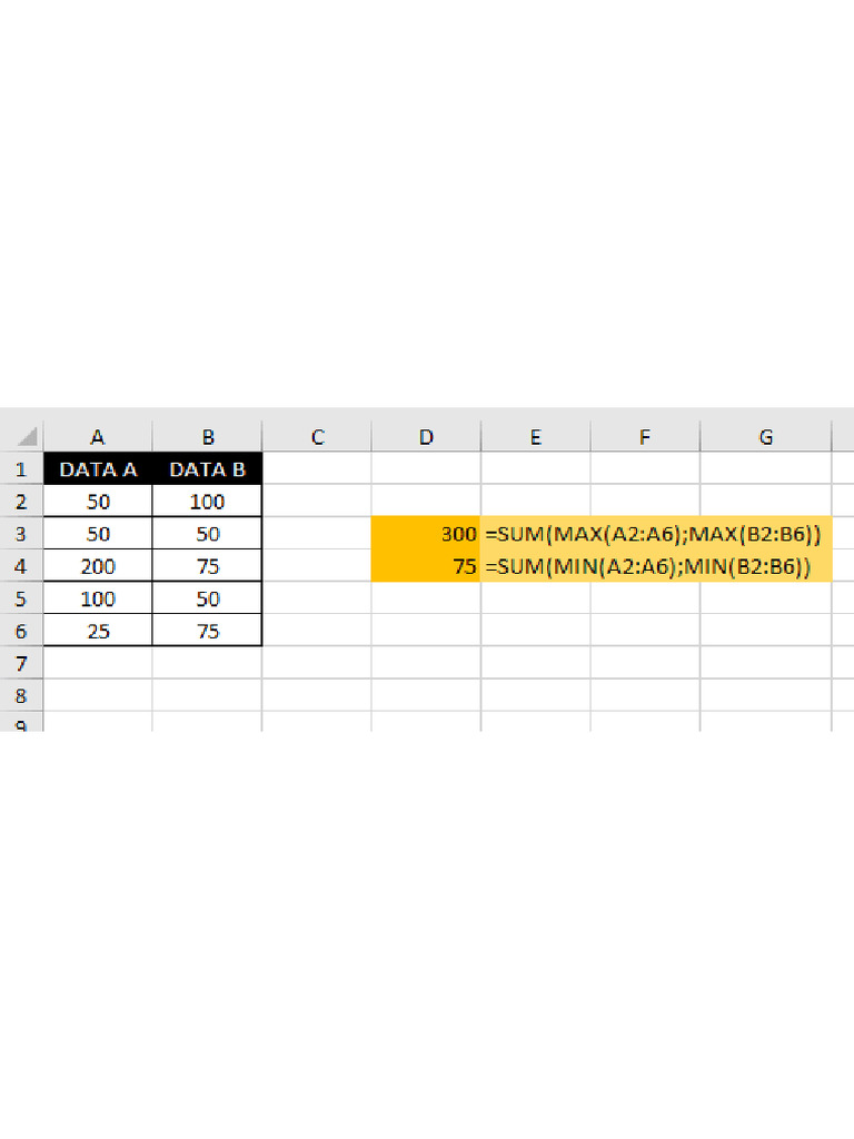 Contoh Fungsi Rumus SUM Excel 3 | PDF