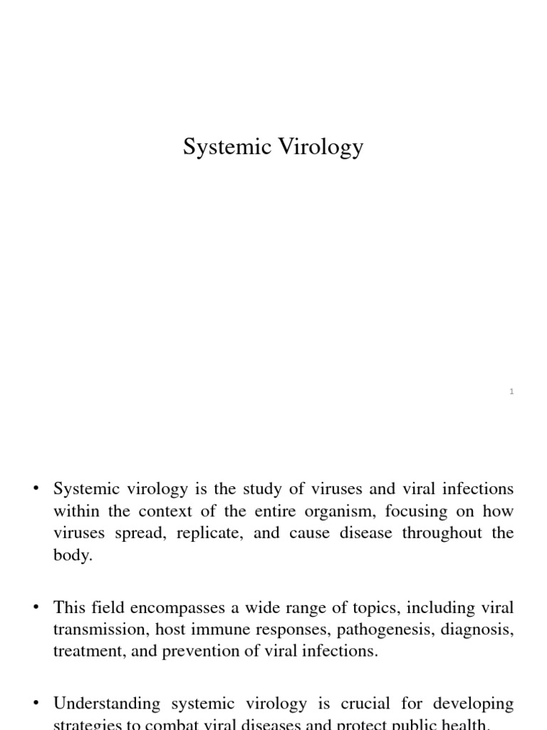 Systemic Virology | PDF | Virus | Influenza