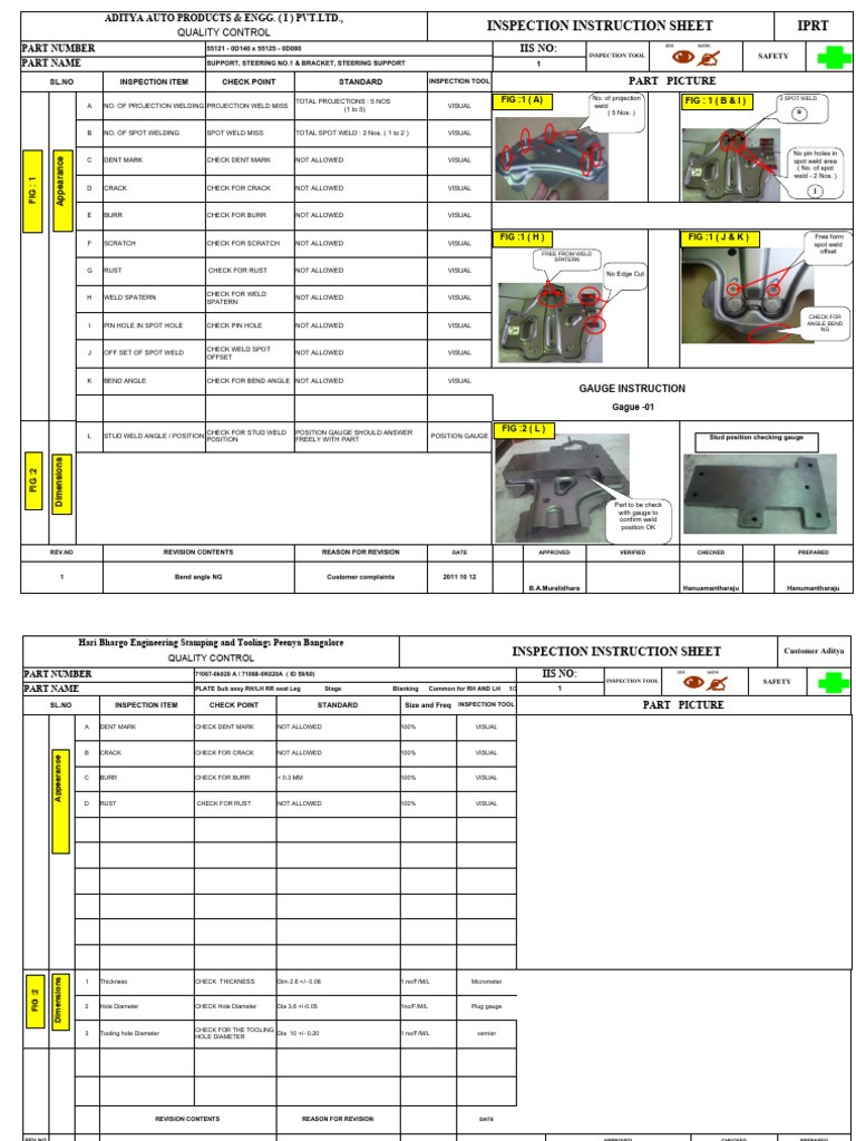 Inspection Standard WASHER | PDF | Industrial Processes | Mechanical Engineering