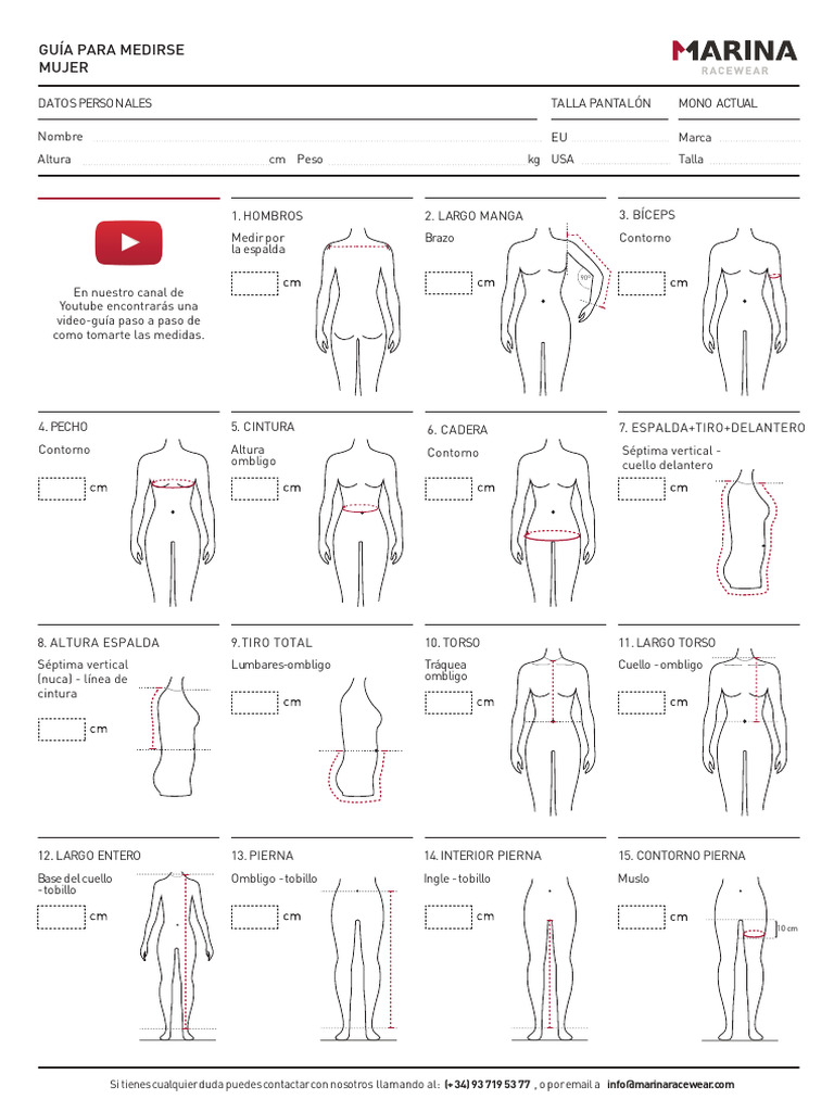 medidas mujer marina | PDF