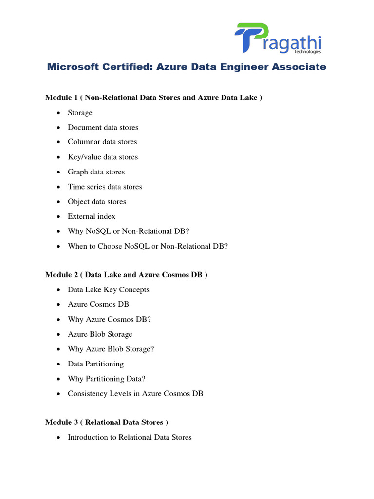 Azure Data Engineering - Pragathi | PDF | Apache Spark | Microsoft Azure