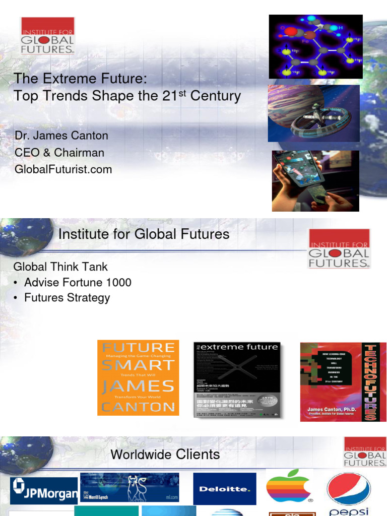 7 James Canton Global Futures | PDF | Innovation | Artificial Intelligence
