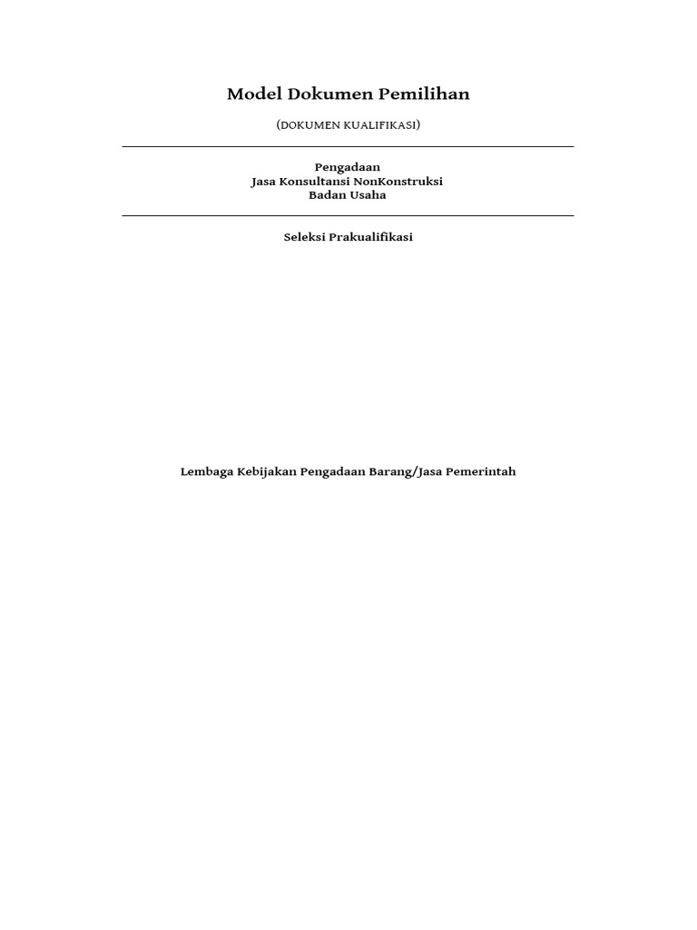 IV.7.A - Dokumen PQ Bantek IKPA | PDF