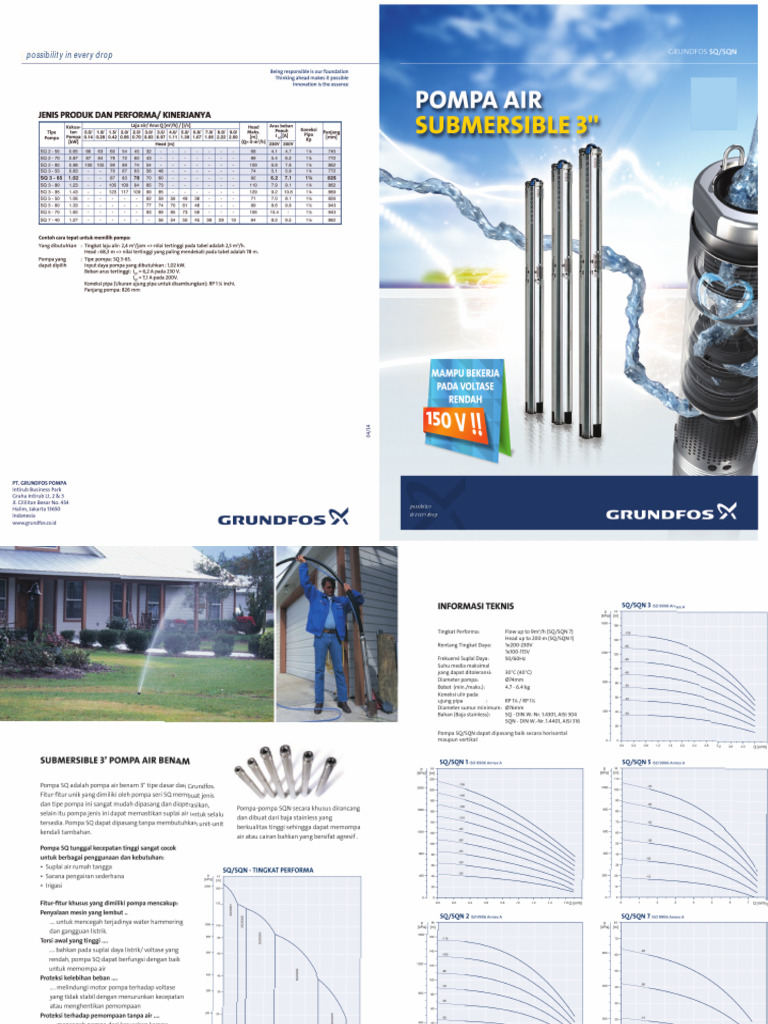 Brosur Grundfos SQ - Edit | PDF