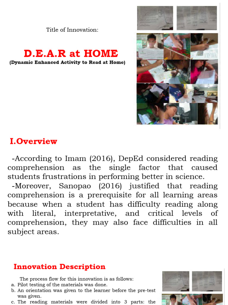 Innovation | PDF | Learning | Reading Comprehension