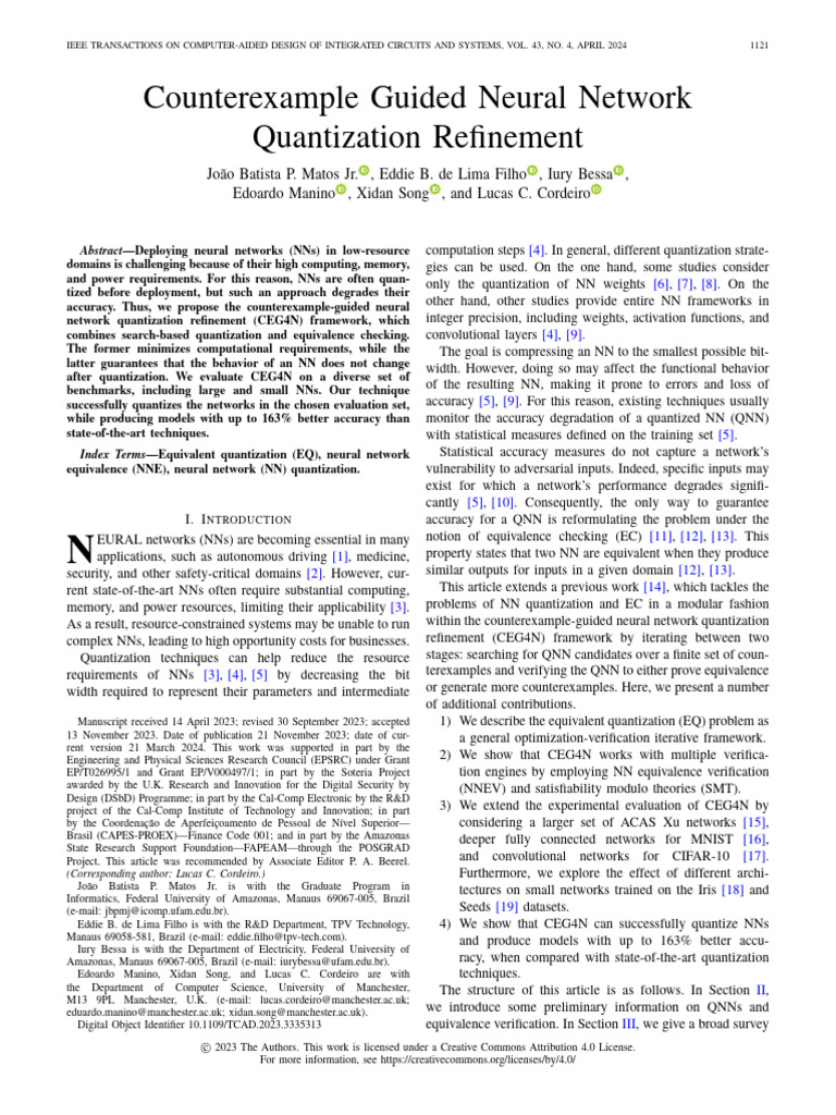 Neural Network Quantization Refinement | PDF | Mathematics | Applied Mathematics