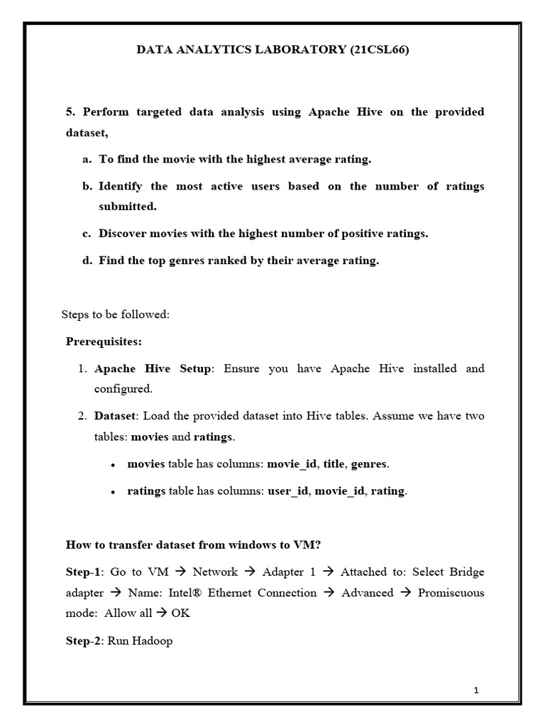 Da Lab Program 5 Pdf Apache Hadoop Comma Separated Values 2913