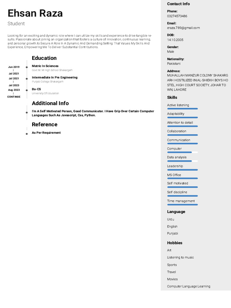 Ehsan_Resume_178 | PDF