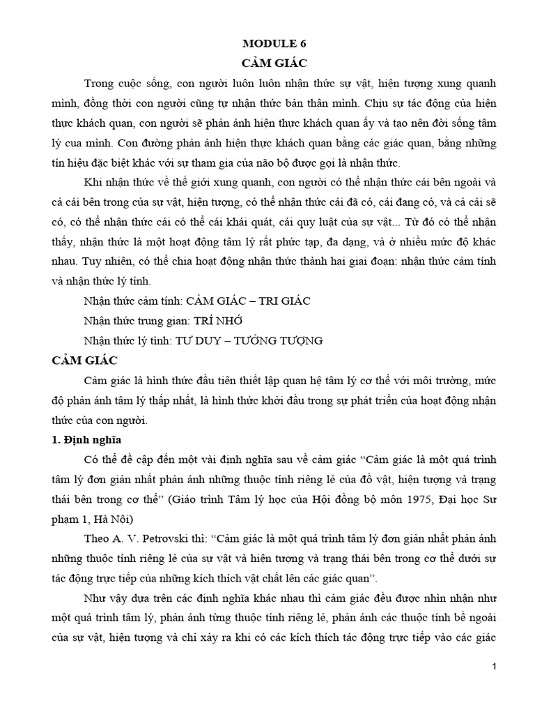 C M GIÁC - Module 6 | PDF