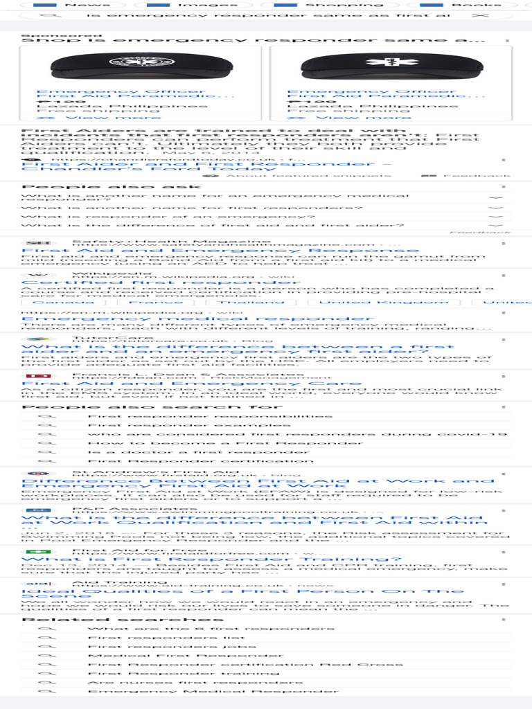 Is Emergency Responder Same As First Aider - Goo | PDF | First Aid | Medical Specialties