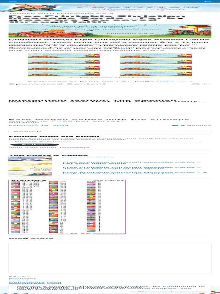 Ephesians 28-9 Free Christian Message Cards | PDF