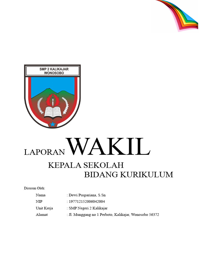 Laporan Wakil Bidang Kurikulum | PDF