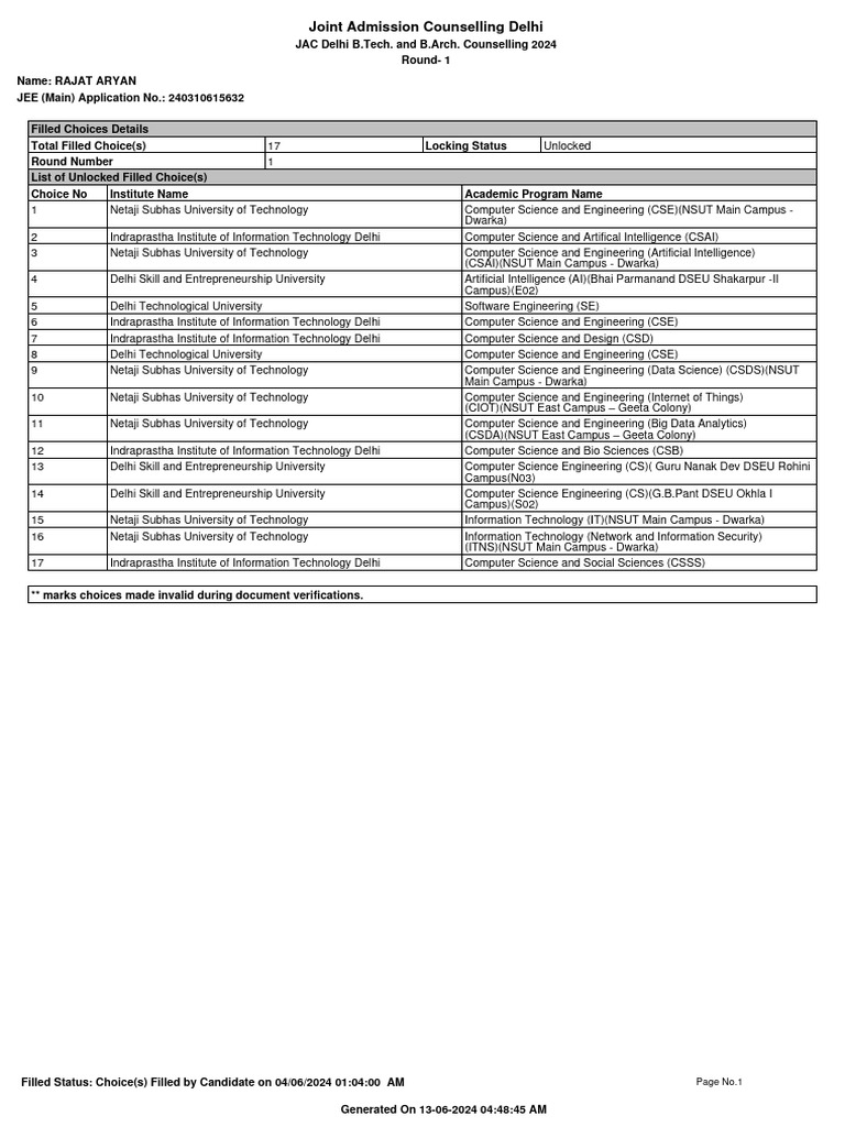View Unlocked Filled Choices Handler | PDF | Computing | Engineering
