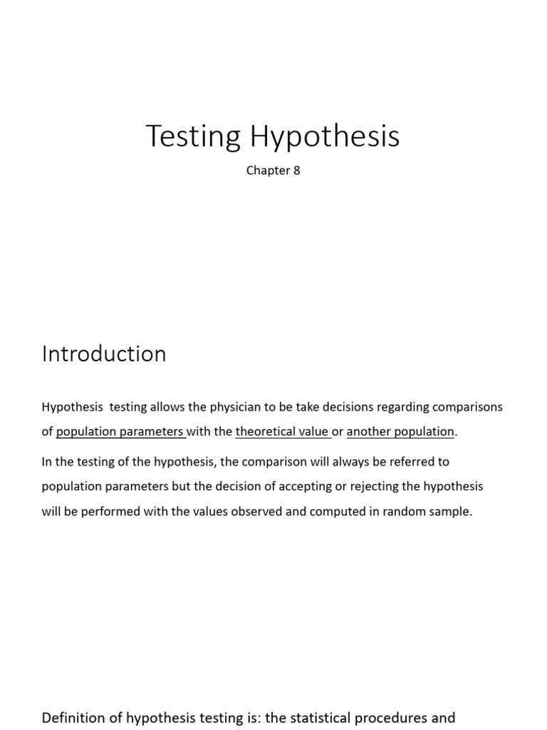 Hypothesis Testing And Chi Square Download Free Pdf Statistical