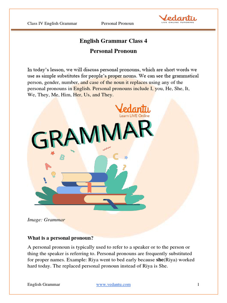 class-4-english-grammar-ncert-solutions-personal-pronoun | PDF ...