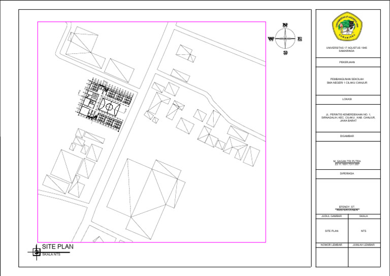 Site Plan for SMA Negeri Schools | PDF