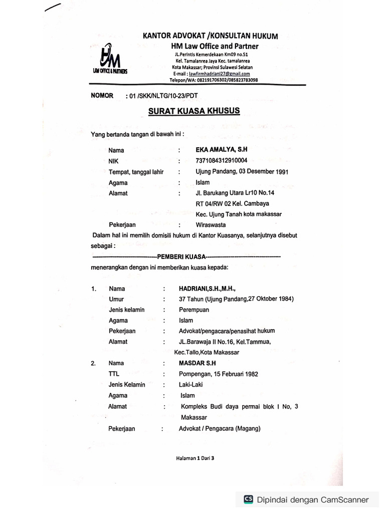 Surat Kuasa 1697642537 32402 | PDF