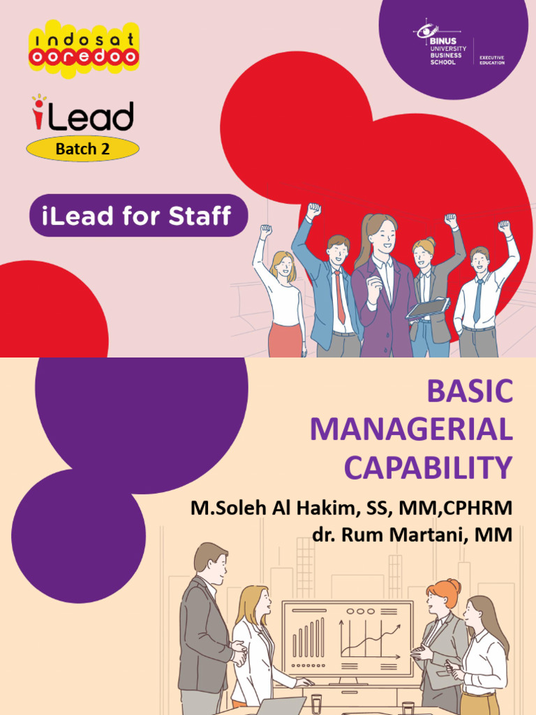 Topic 1 Ilead Staff - Basic Managerial Capability | PDF | Leadership ...