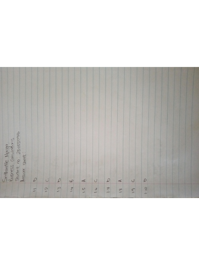 Business Calculation Exam | PDF