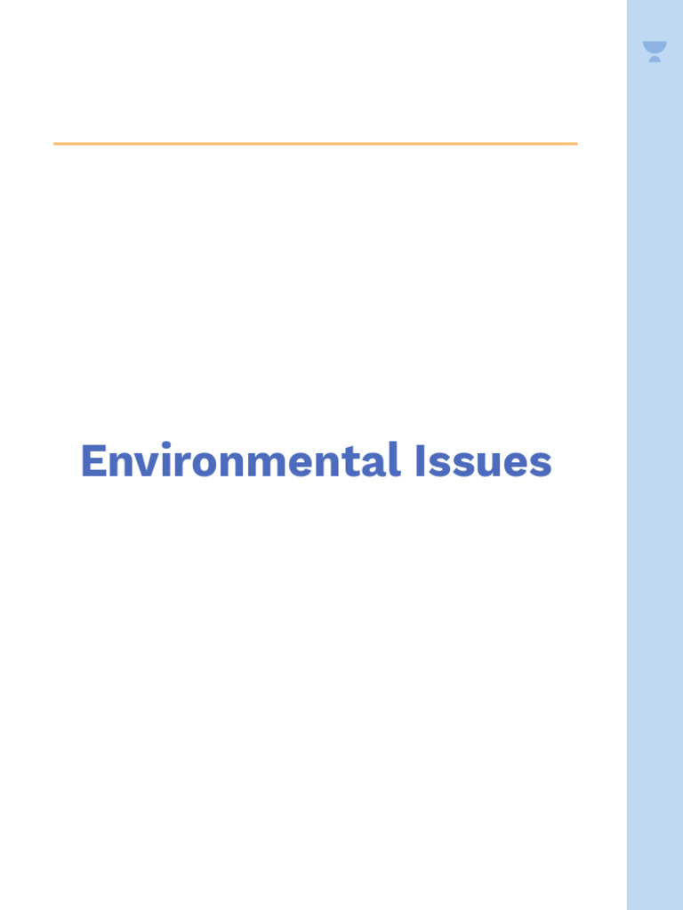 Environmental Issues | PDF | Greenhouse Effect | Particulates