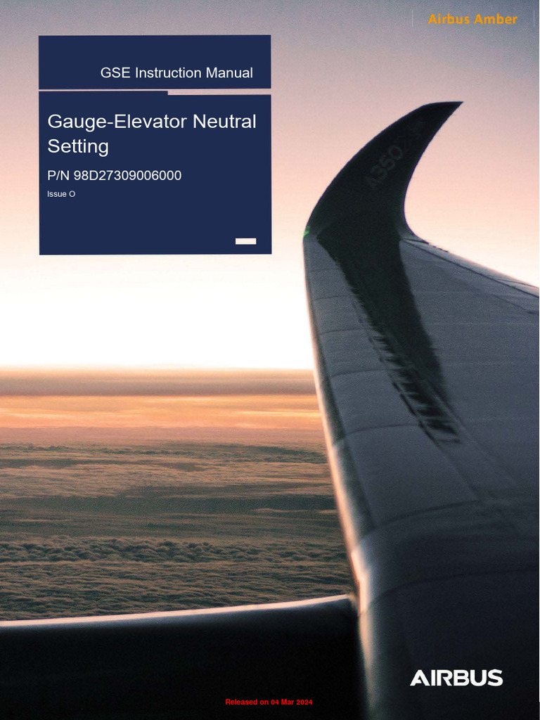 Gauge-Elevator Neutral Setting: GSE Instruction Manual | PDF | Personal Protective Equipment ...