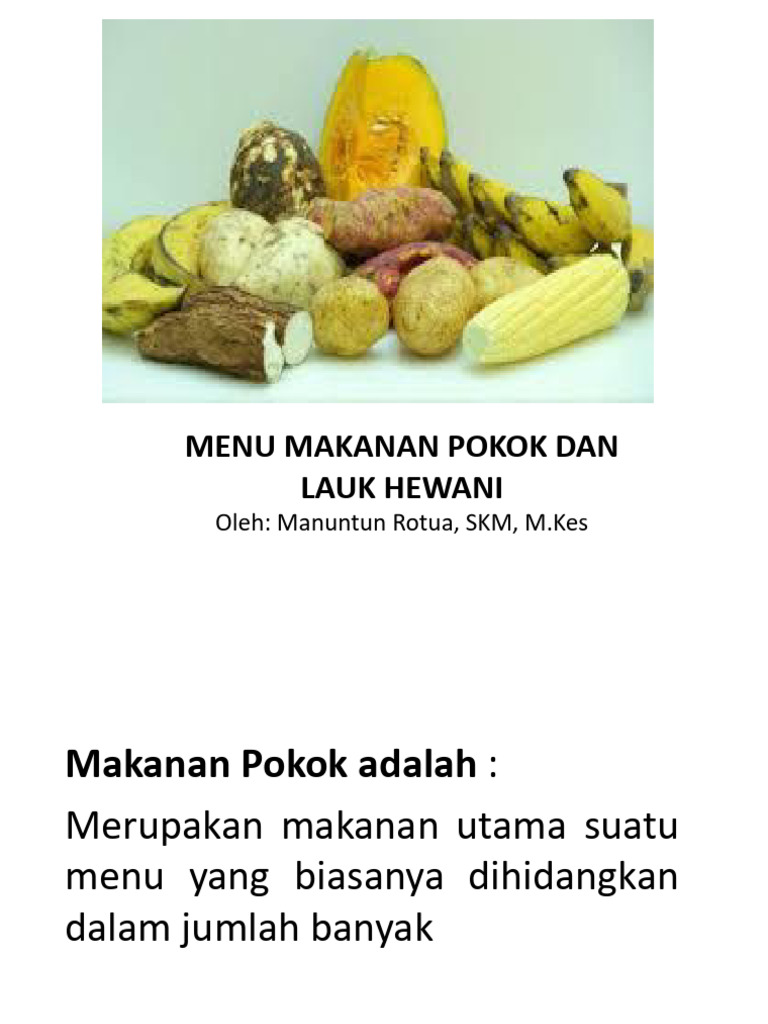 Menu MKNN Pokok Dan L. Hewani | PDF
