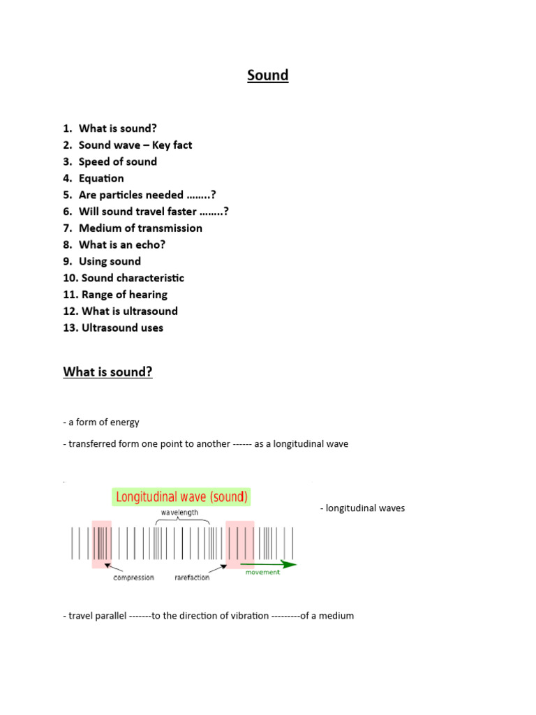 Sound | Download Free PDF | Sound | Ultrasound