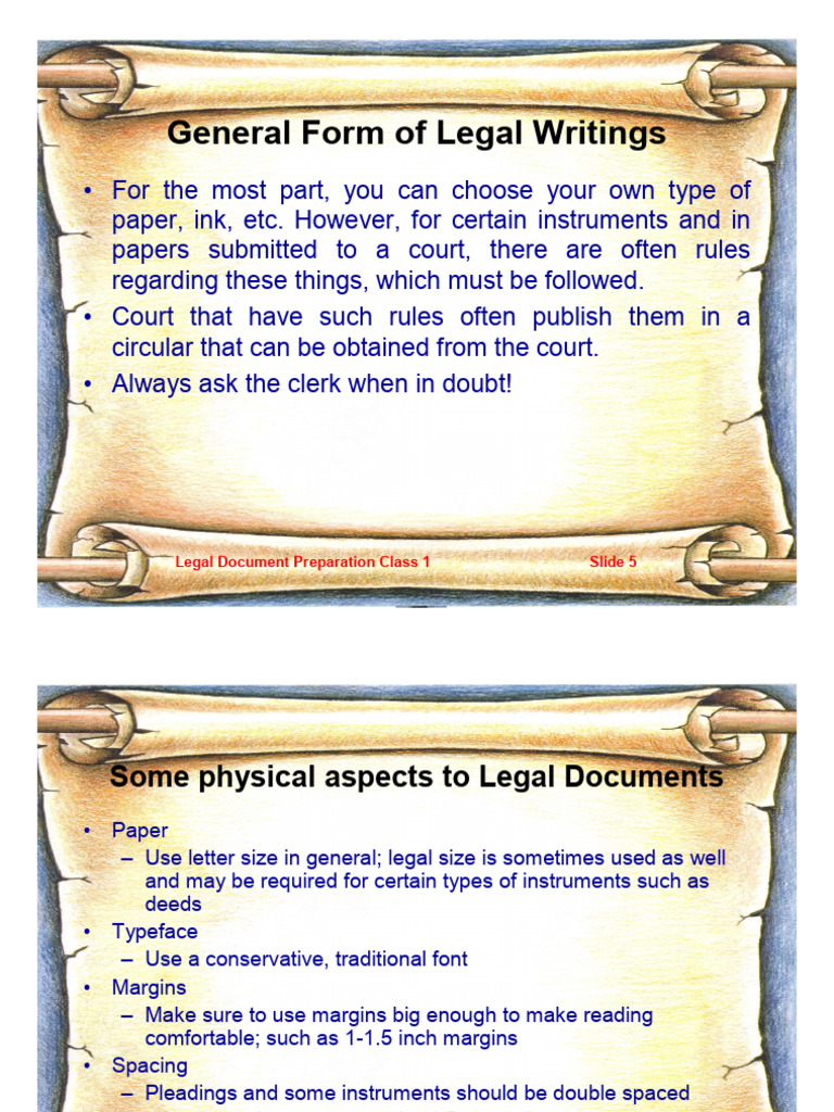 Types of Legal Documents - Part 4 of 5 | PDF