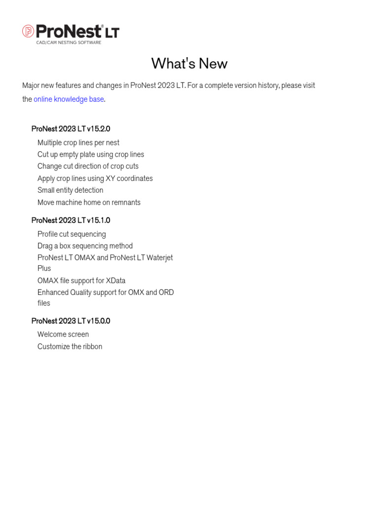 What's New in ProNest 2023 LT | PDF | Computing | Software