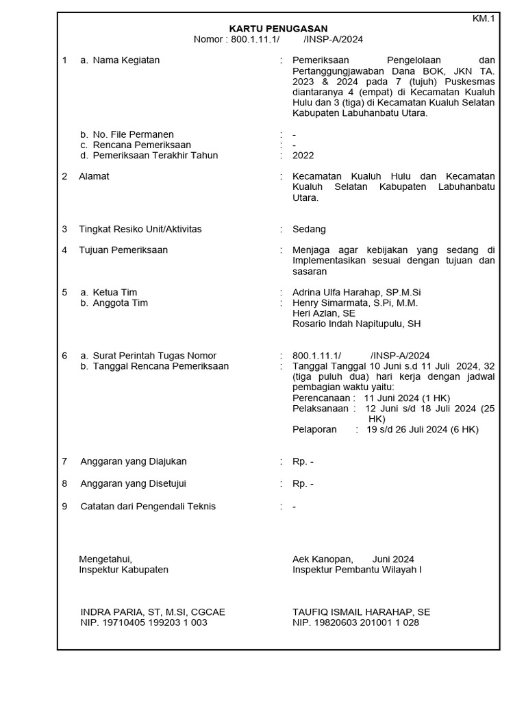 Program Kerjak, KM JKN Bok 2023-2024 | PDF
