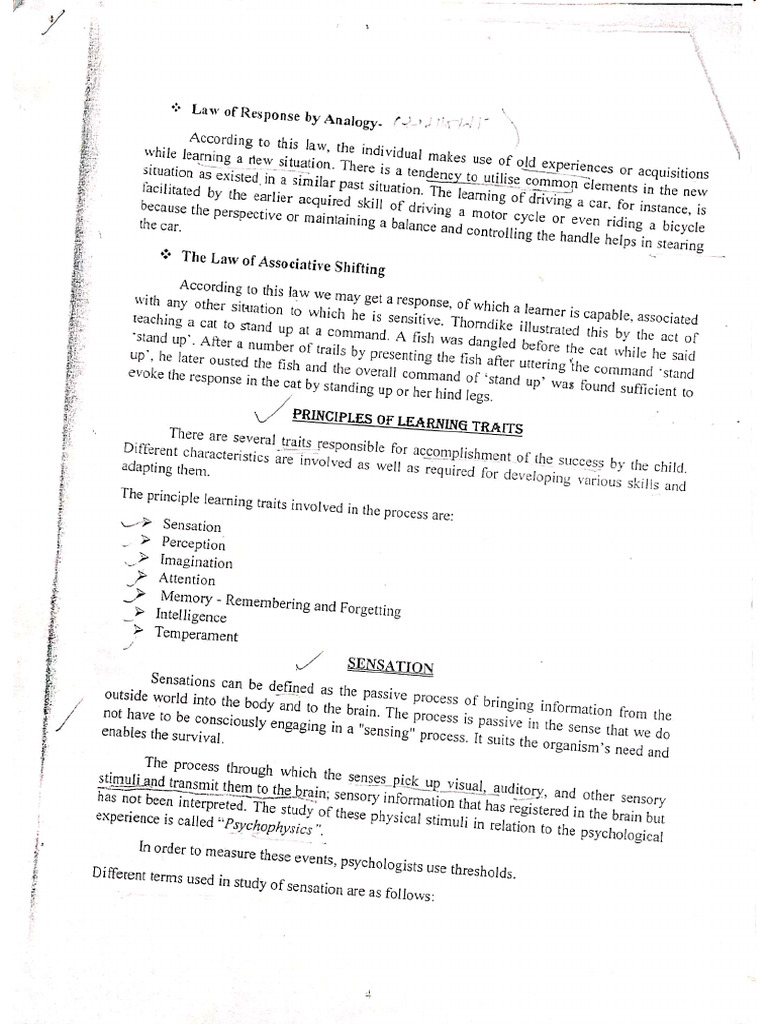 Law of Learning | PDF