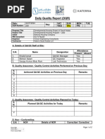 Monthly Quality Report Overview | PDF