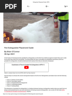 Fire Extinguisher Placement Guide - NFPA | PDF | Safety