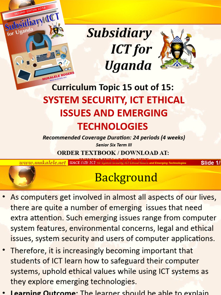 15 System Security ICT Ethical Issues and Emerging Technologies | PDF ...