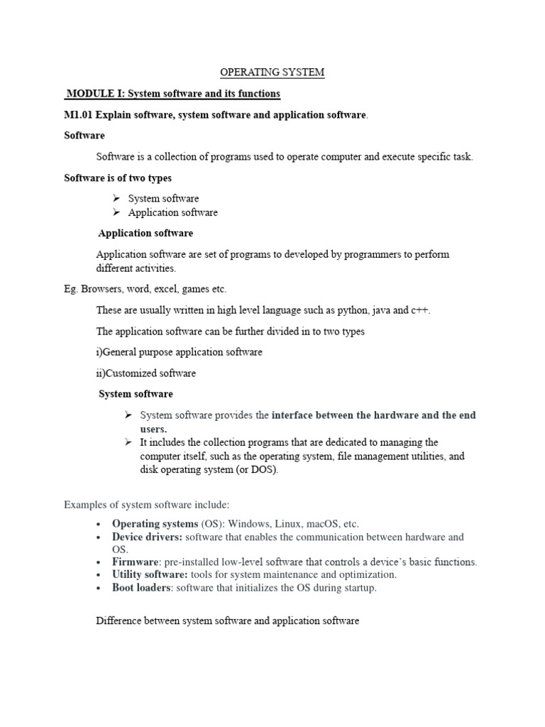 OS | Download Free PDF | Assembly Language | System Software