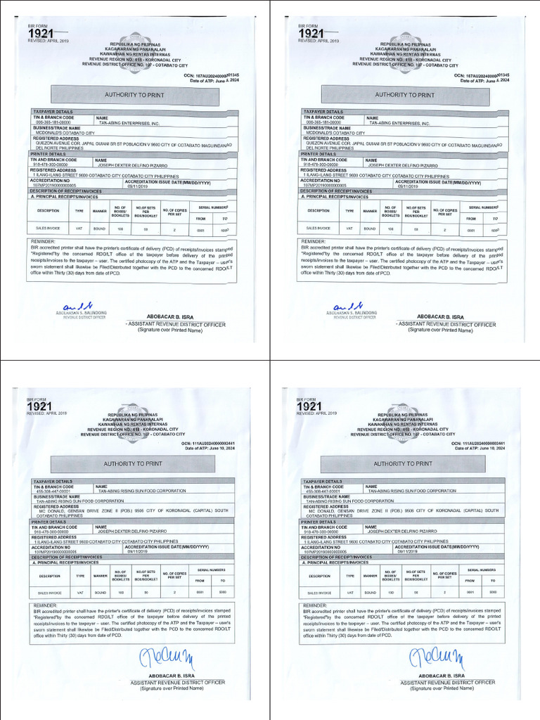 Mcdo Tan Abing | PDF