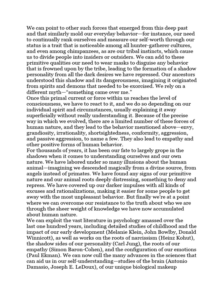 deep past | PDF | Empathy | Behavioural Sciences