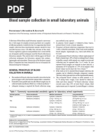 Rat Blood Collection Guidelines | PDF | Blood | Volume
