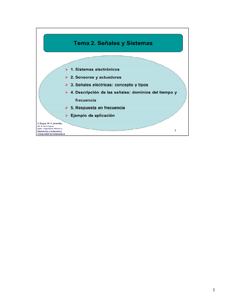 Tema 2 Señales Y Sistemas Pdf Armónico Electrónica