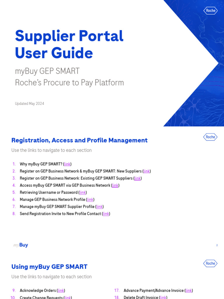 myBuy GEP SMART Supplier Guide | PDF | Invoice | Login
