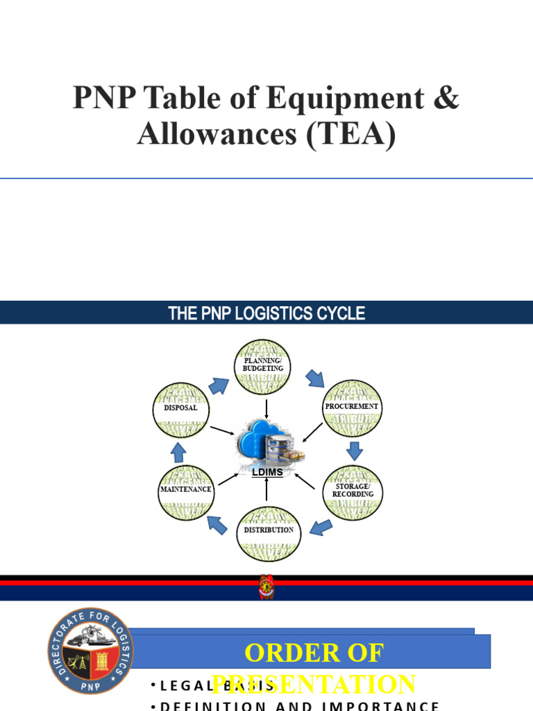 PNP TEA Lecture 2024 | PDF | Procurement | Transport
