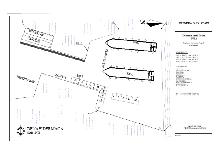 1.DENAH DERMAGA Rev 02-Model | PDF