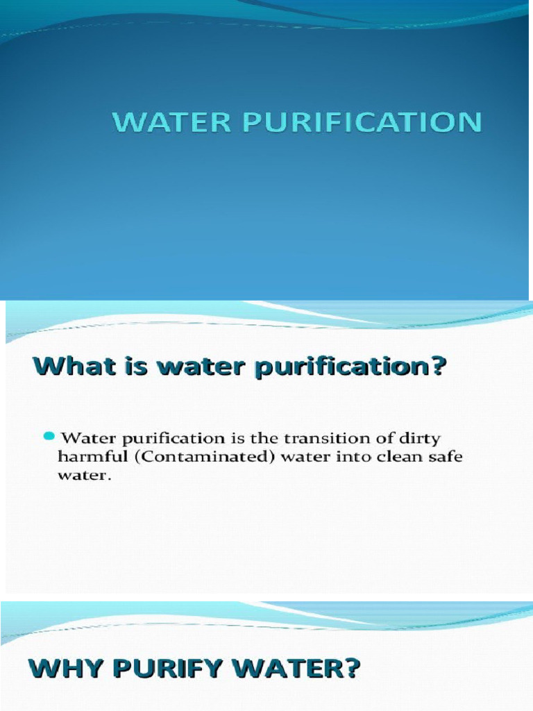 Water Purification | PDF