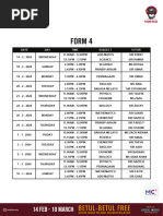 Matric Rewrite Timetable 2025 | PDF
