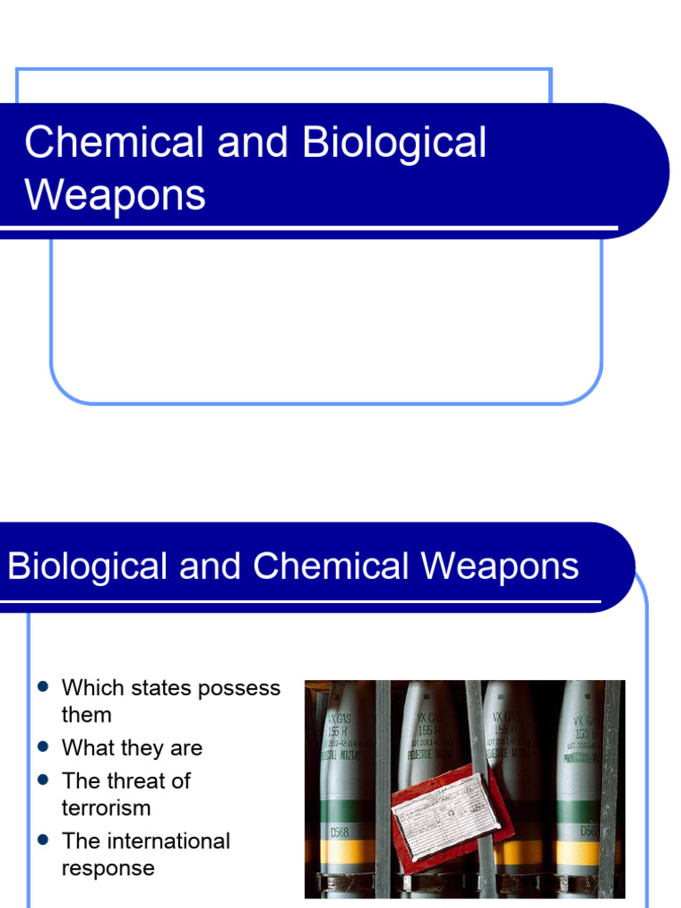 Overview of Chemical and Biological Weapons | PDF | Biological Warfare ...