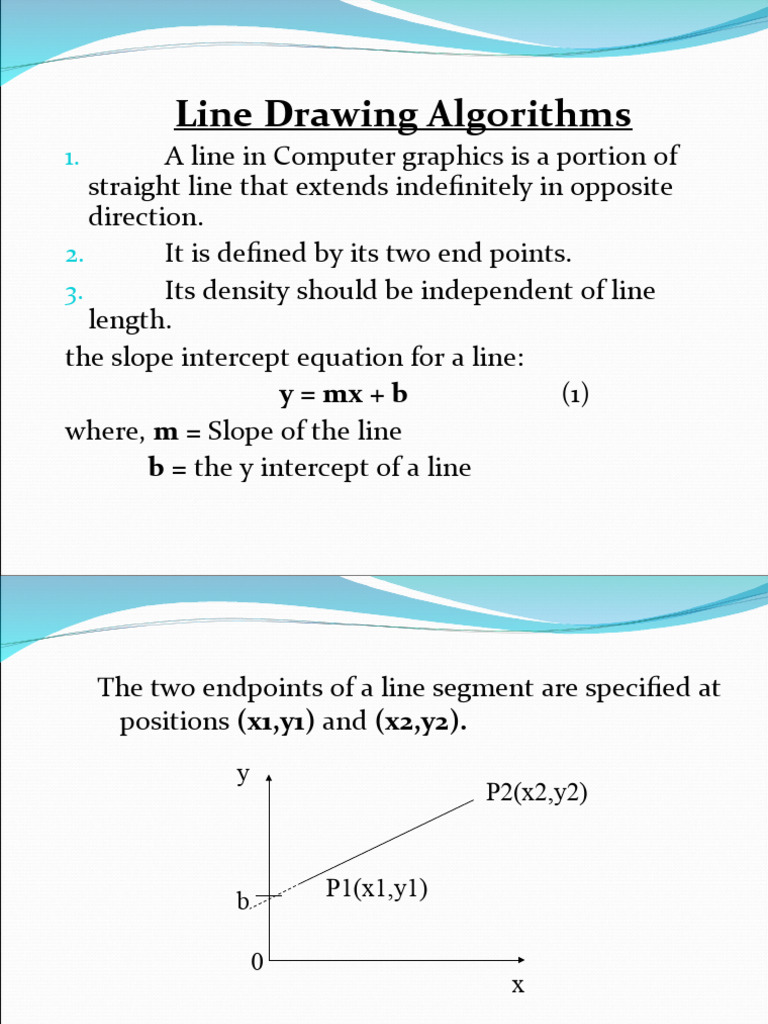 CG Unit-1 Line Drawing Algs | PDF | Theoretical Computer Science ...