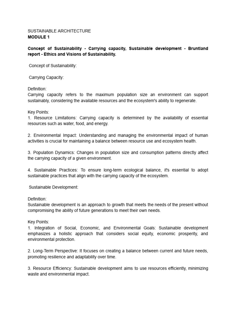 Sustainable Architecture Pdf Sustainability Climate Change