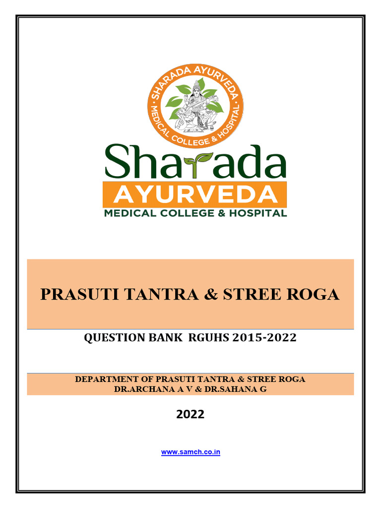 PTSR QuestionBank IIIBAMS | PDF | Childbirth | Cervical Cancer