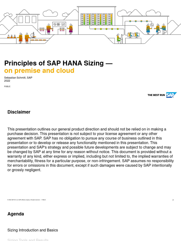 Principles of SAP HANA Sizing - on premise and cloud-1 | PDF | Computer Data Storage | Cloud ...
