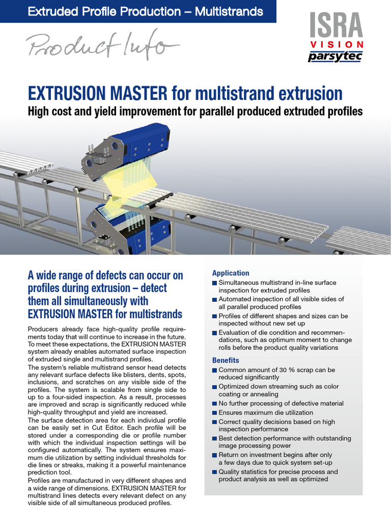 Flyer Extrusion Master Multistrand Metal en | PDF | Extrusion